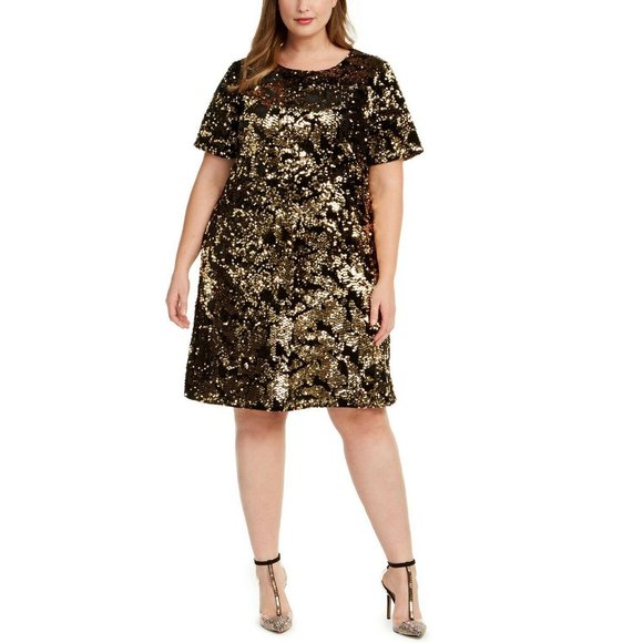 INC International Concepts | Dresses | Inc Women Plus Round Neck Short ...